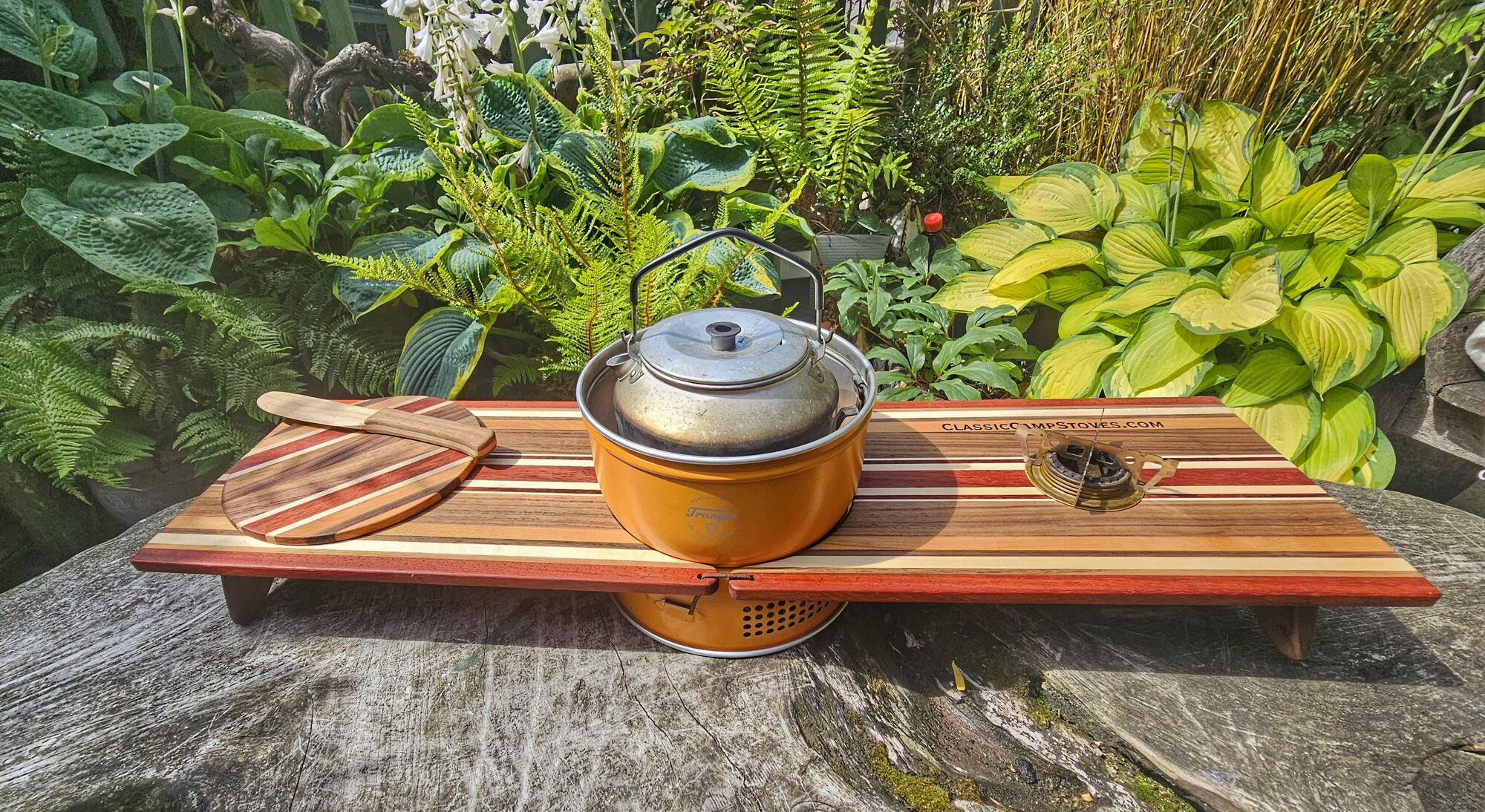 Artisan Wooden Trangia Table | Classic Camp Stoves