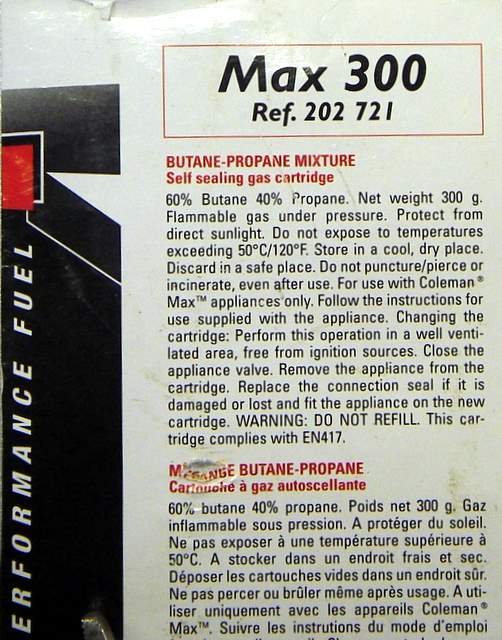 Coleman Xpert and sectioned Powermax cartridge | Classic Camp Stoves