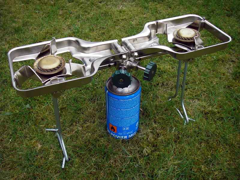Jet Gaz twin burner collapsible butane stove | Classic Camp Stoves
