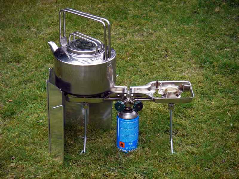Jet Gaz twin burner collapsible butane stove | Classic Camp Stoves