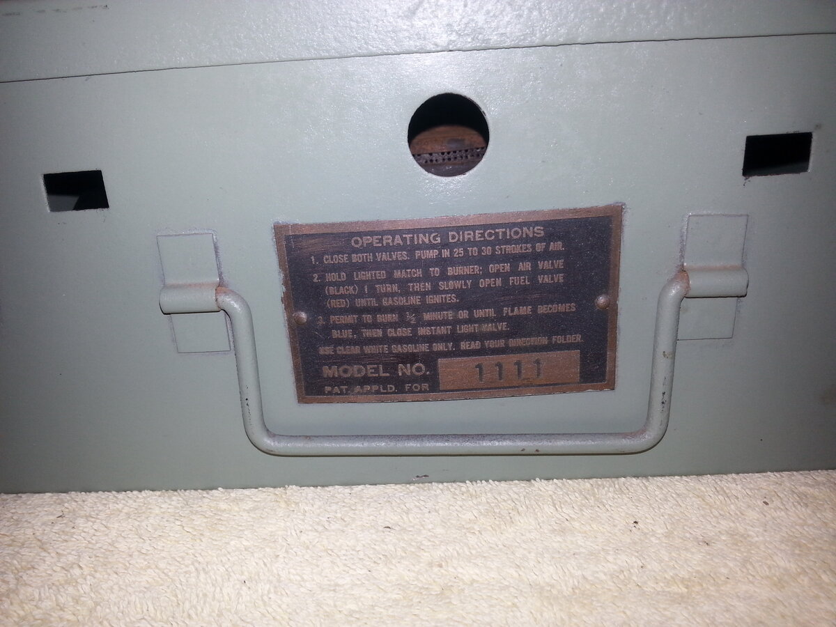Turner Model 1111 Single Burner Stove. | Classic Camp Stoves