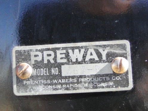 1937 Preway Model 367-P Cabin Range. | Classic Camp Stoves