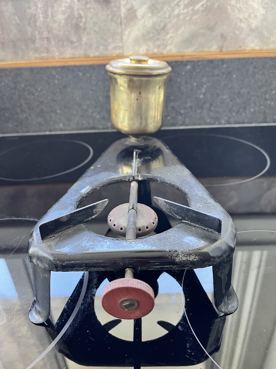 Unknown gravity fed alcohol stove. | Classic Camp Stoves