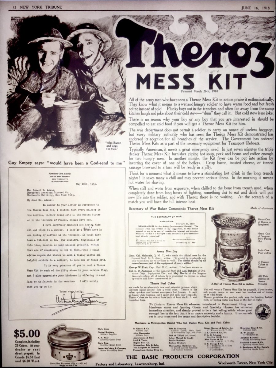 Theroz Mess/Cook Kit. | Classic Camp Stoves