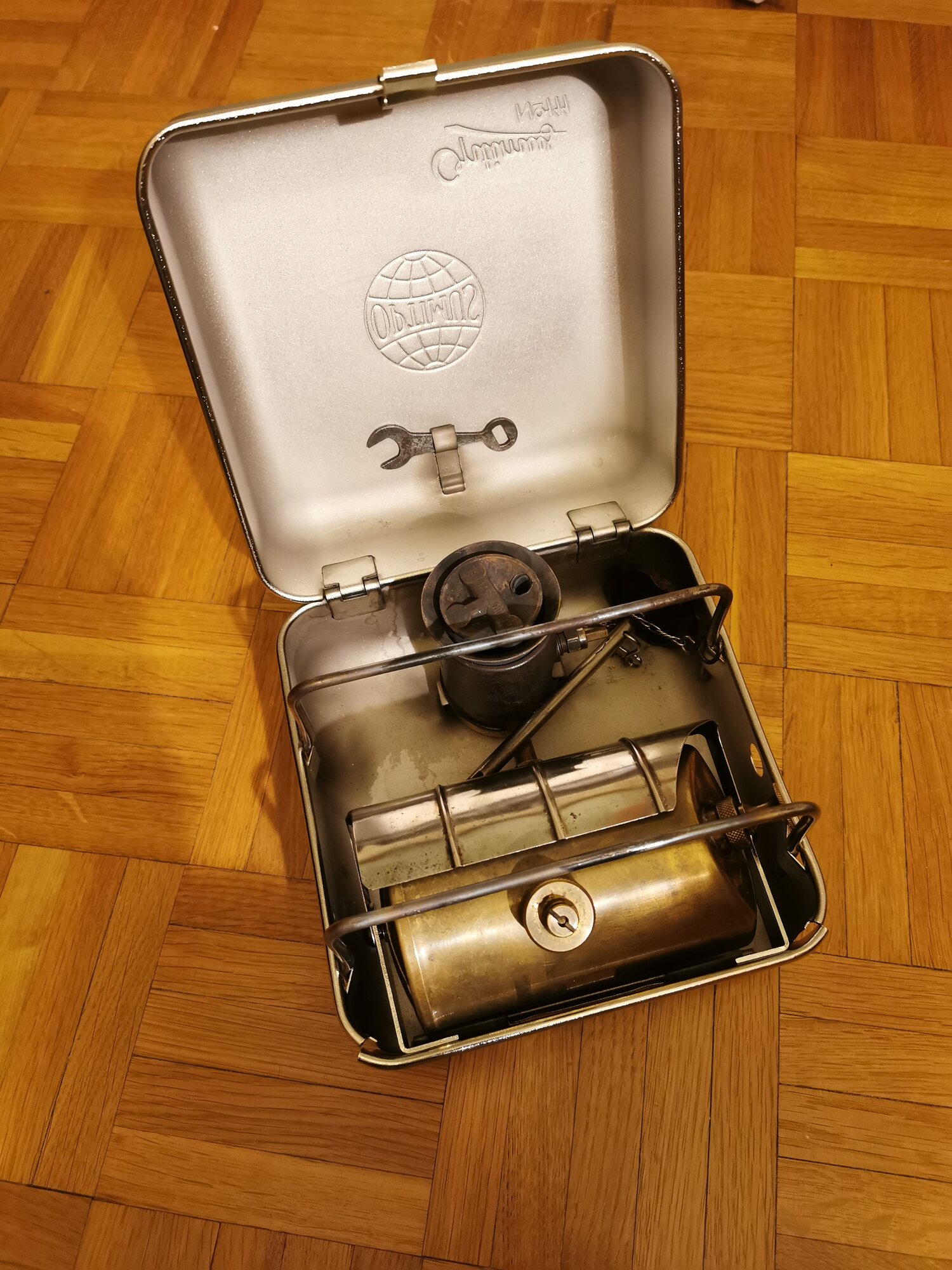 Optimus 111 - custom nickel plated tin | Classic Camp Stoves