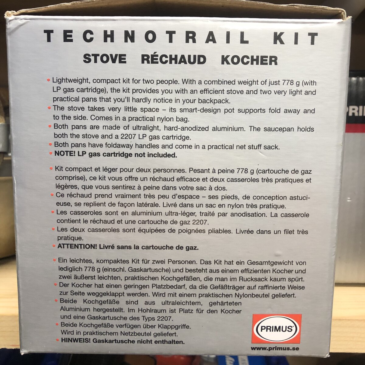 Primus TechnoTrail Kit | Classic Camp Stoves