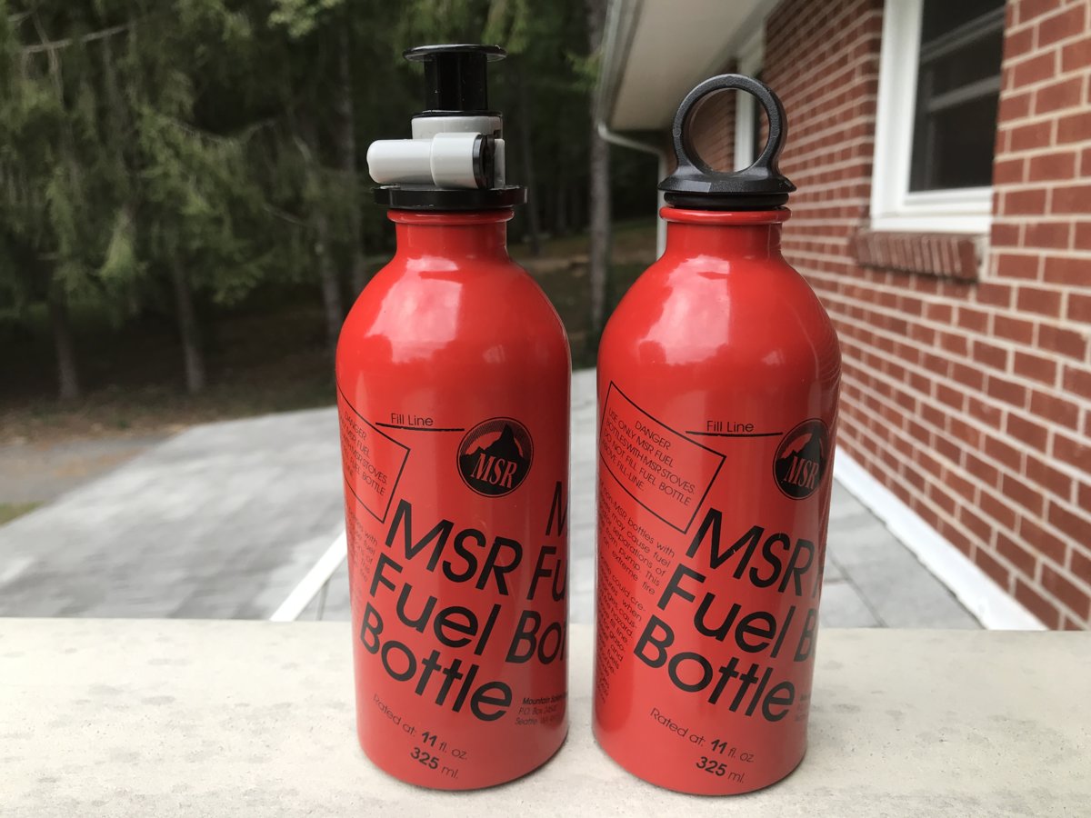 some MSR Fuel Bottles | Classic Camp Stoves