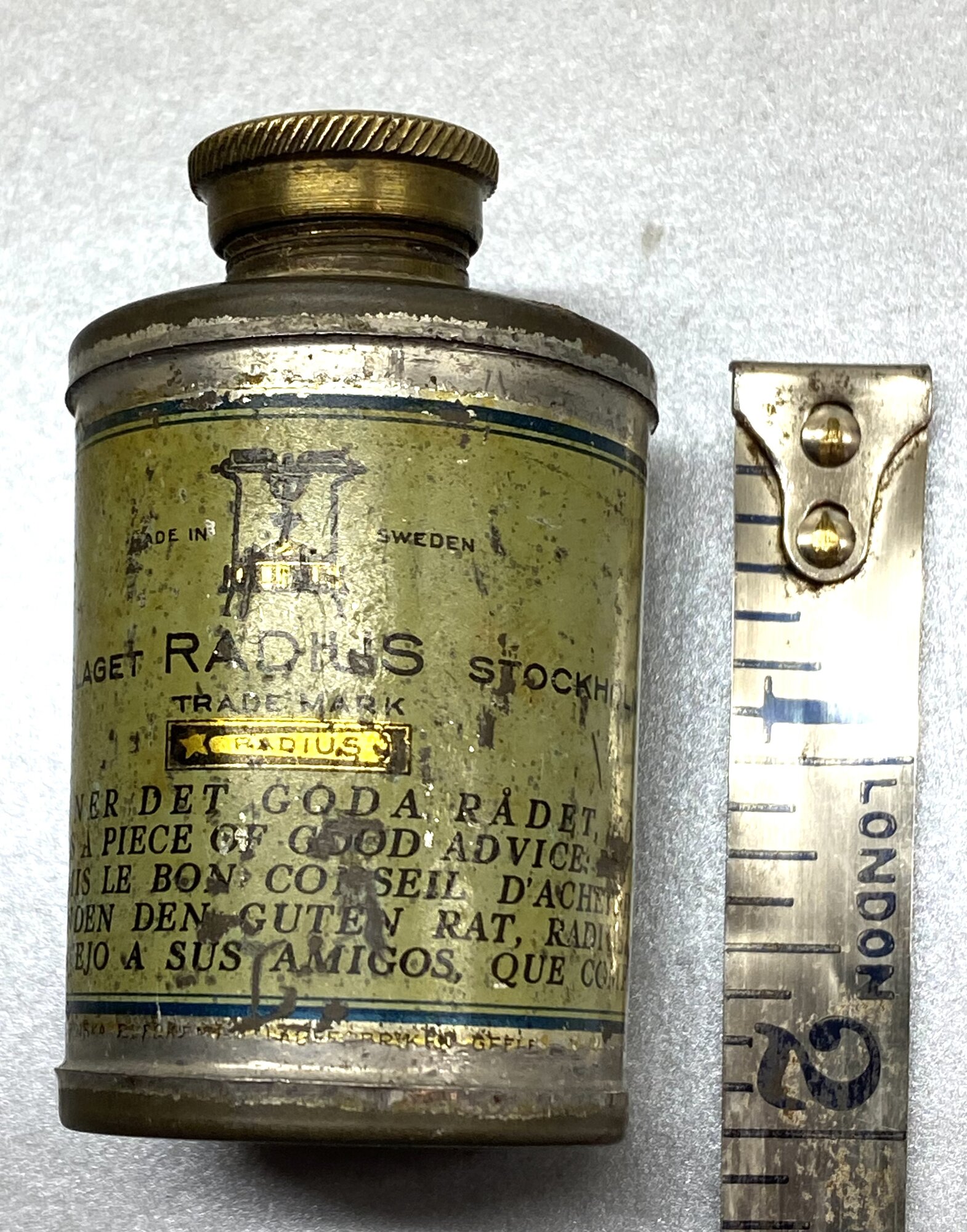1930’s Radius spirit can … “GIVE YOUR FRIENDS …” | Classic Camp Stoves