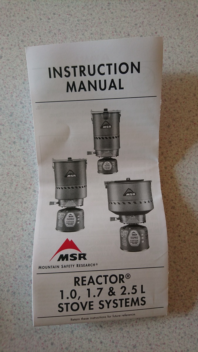 MSR Reactor - 04-2018 | Classic Camp Stoves